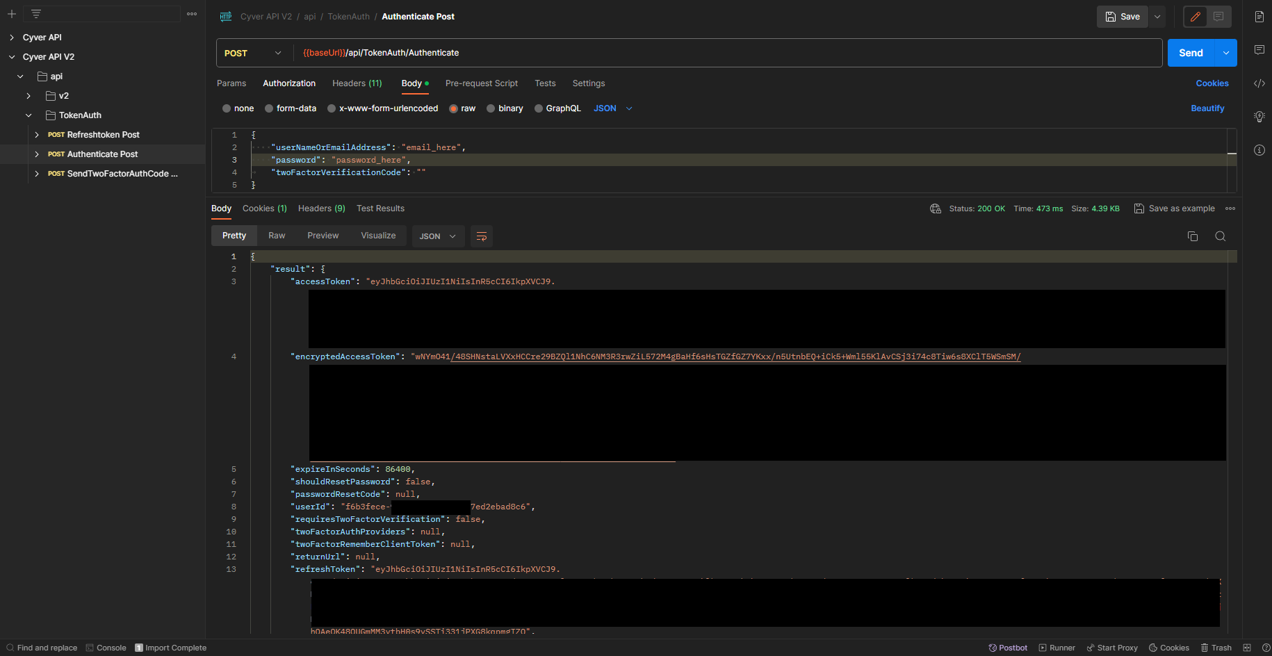 Working with the API – Cyver Support