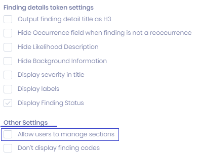 Dynamic Report Sections – Cyver Support
