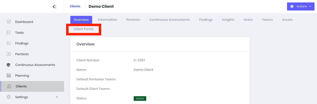 Client Portal Settings Templates – Cyver Support